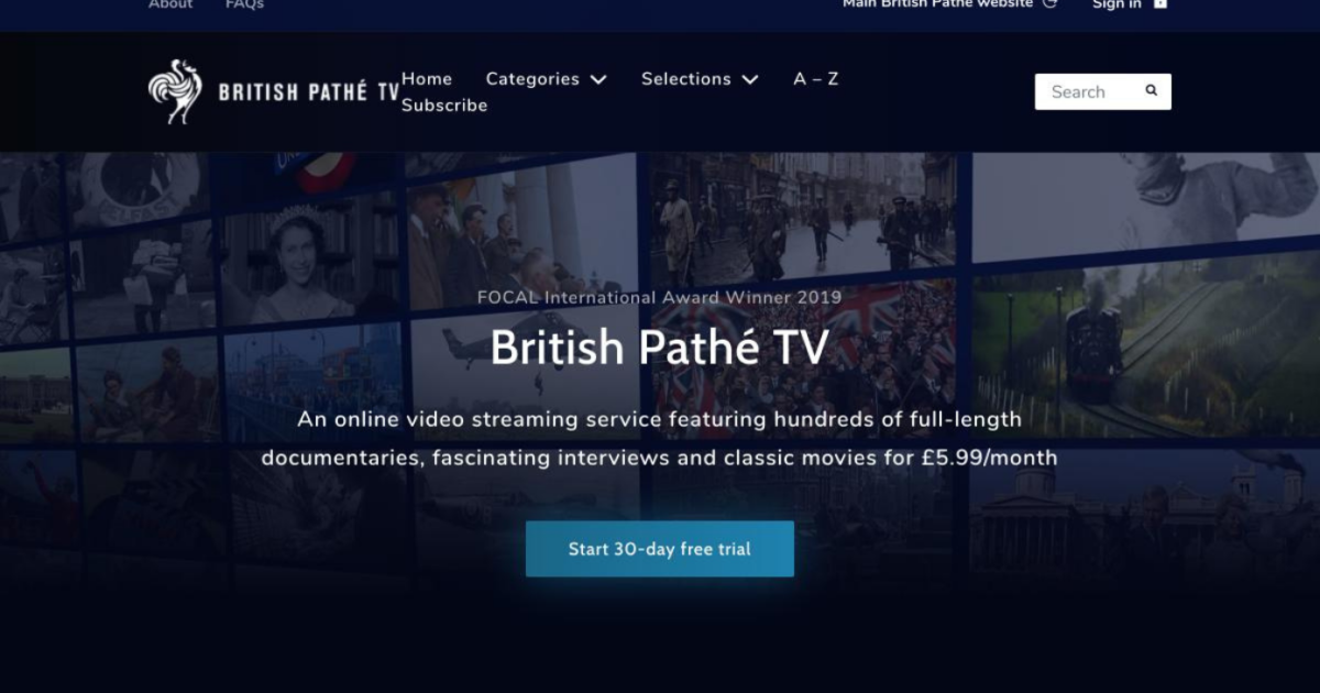 Focal Awards 2019 Nomination: British Pathé TV